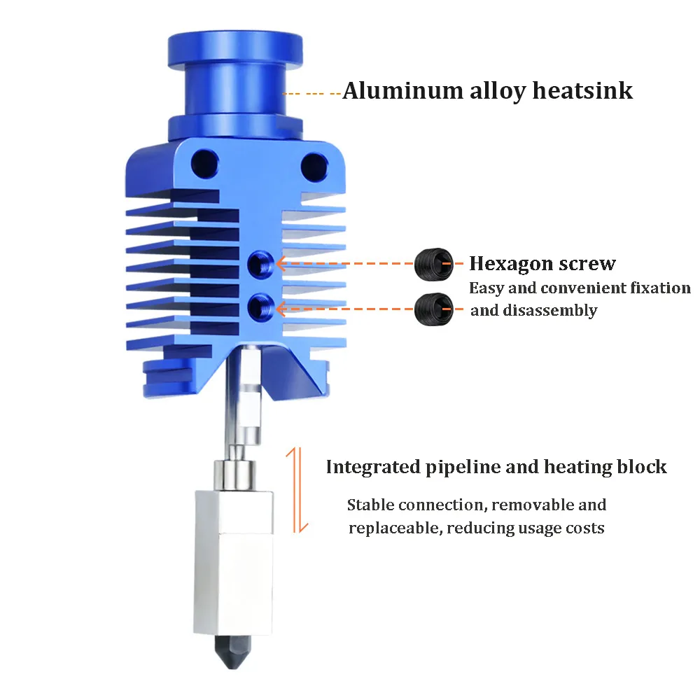 Bambu Lab X1/P1P 3d printed 3d printer Hotend Kit with Upgrade for ...