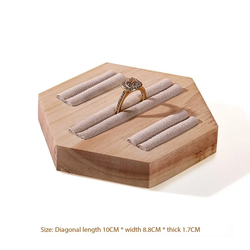 Solid Wood Ring And Earring Display Tray 10 In L X 8.8 In W X 1.7 Cm H ...
