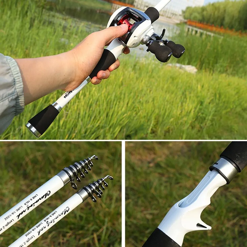 DHgate.com:2024 Carbon Fiber Telescopic Fishing Rod with Carrying Case ...