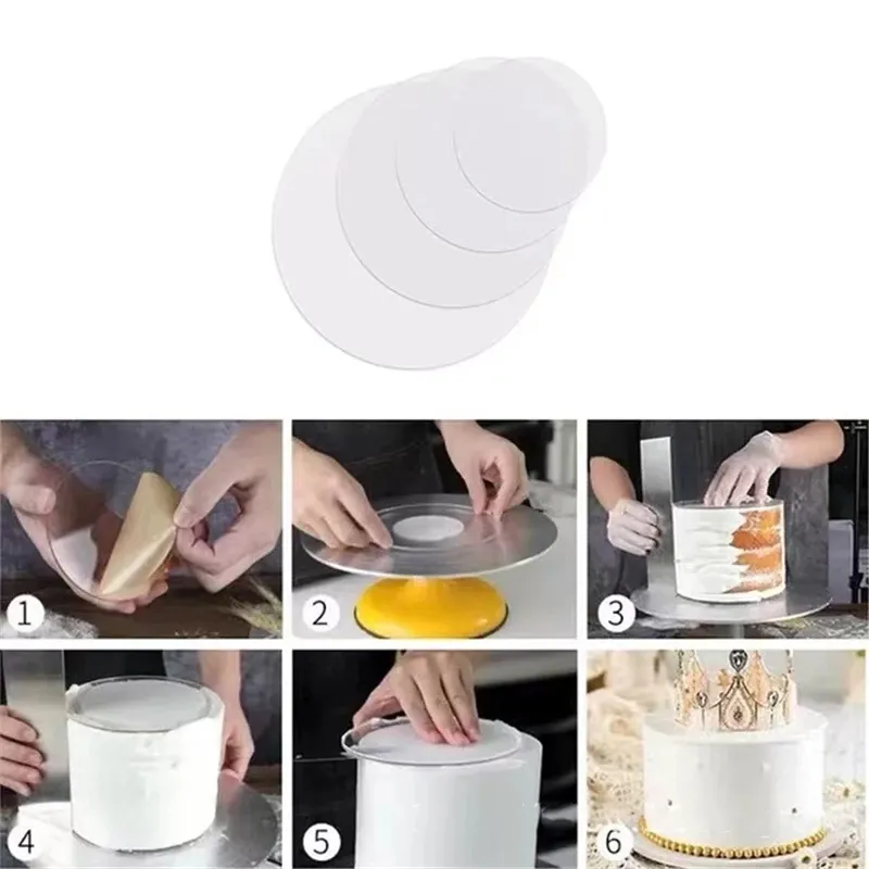 DHgate.com:Acrylic Cake Decorating Discs - Round Clear Toppers and Base ...