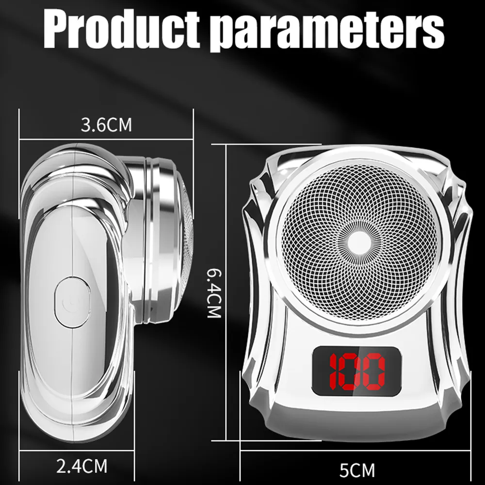 Mini Electric Shaver: Portable USB Rechargeable Razor for Men - Travel ...