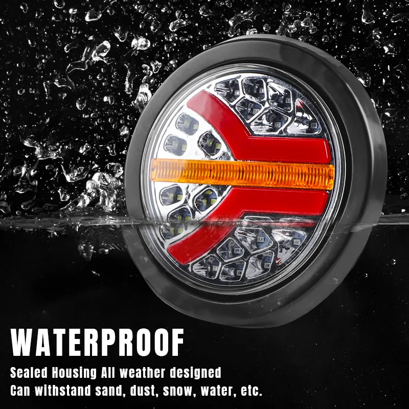 Brand 4 Inch Round LED Tail Lights Truck Turn... From Ddmyhome, $24 ...