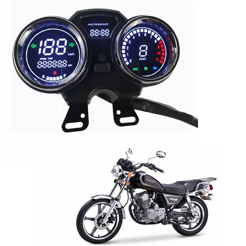 Motorcycle Speedometer: Digital LED Display, Universal Motorcycle ...