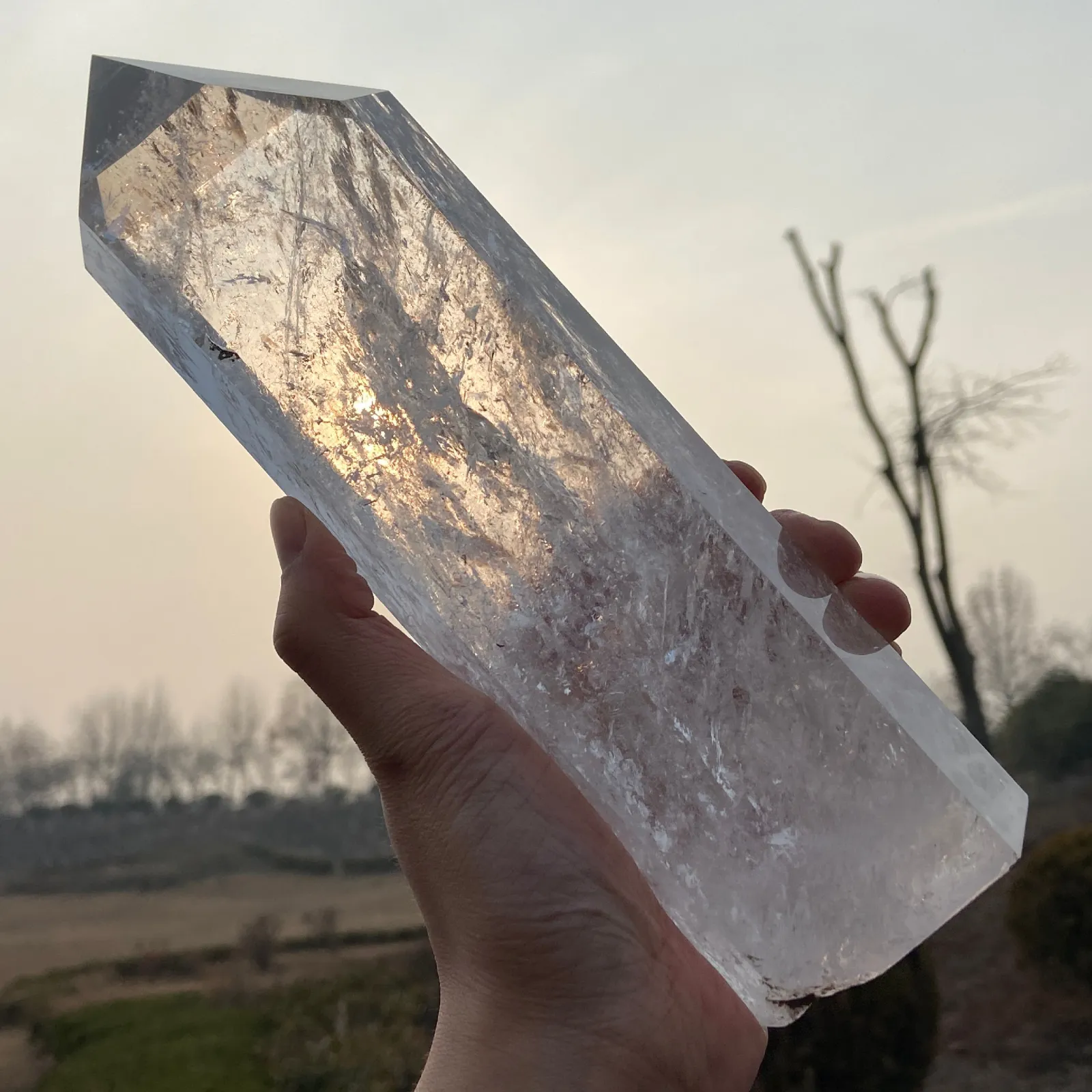 Natural Quartz Crystals Point: Clear Transparency Healing Stone ...