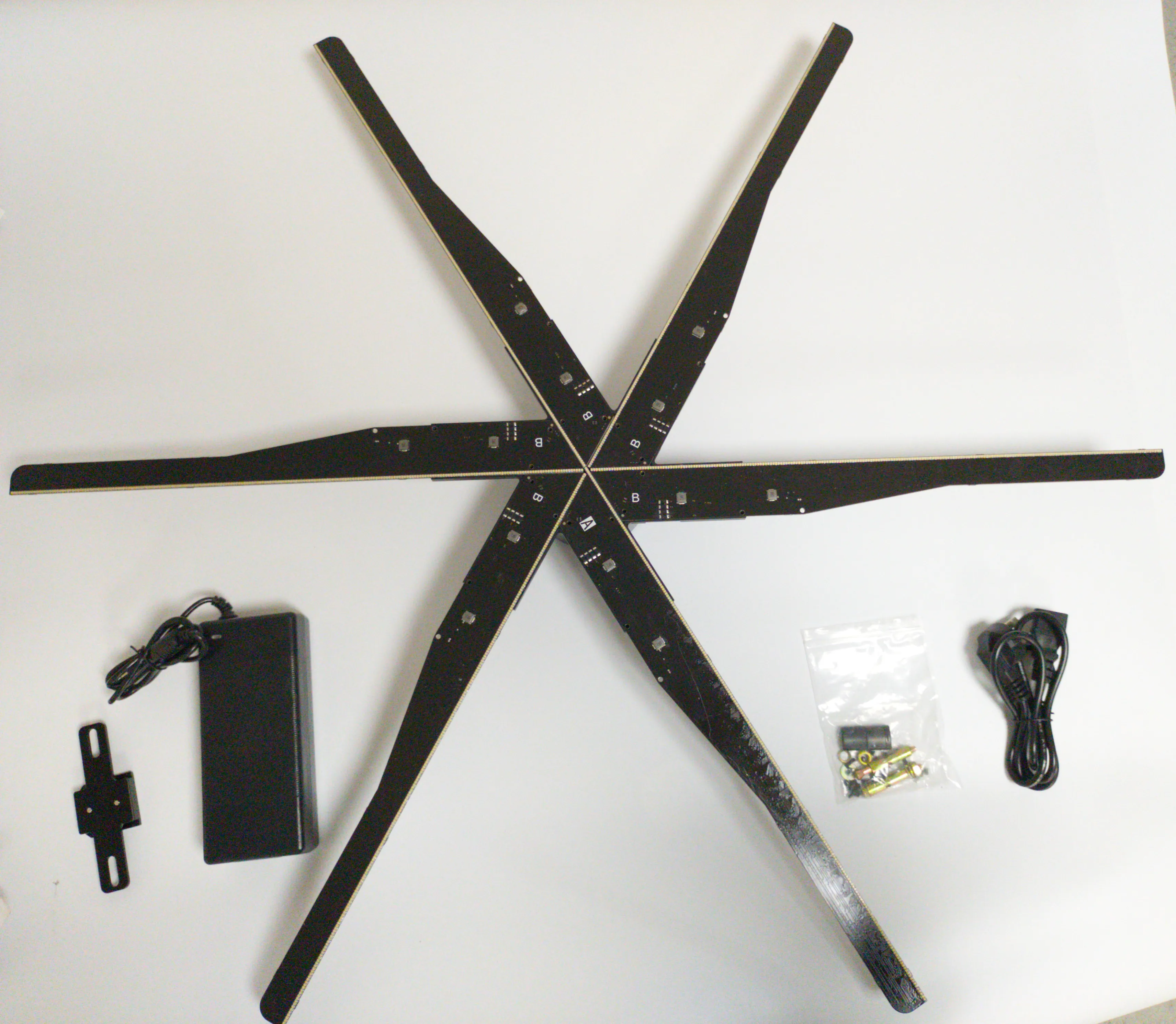 3D Hologram Fan Projector 115cm: Large LED Luminous Sign Light With ...