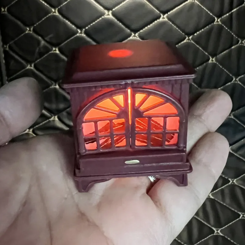 Miniature Dollhouse Fireplace Kit - 1:12 Scale LED Fireplace, DIY ...