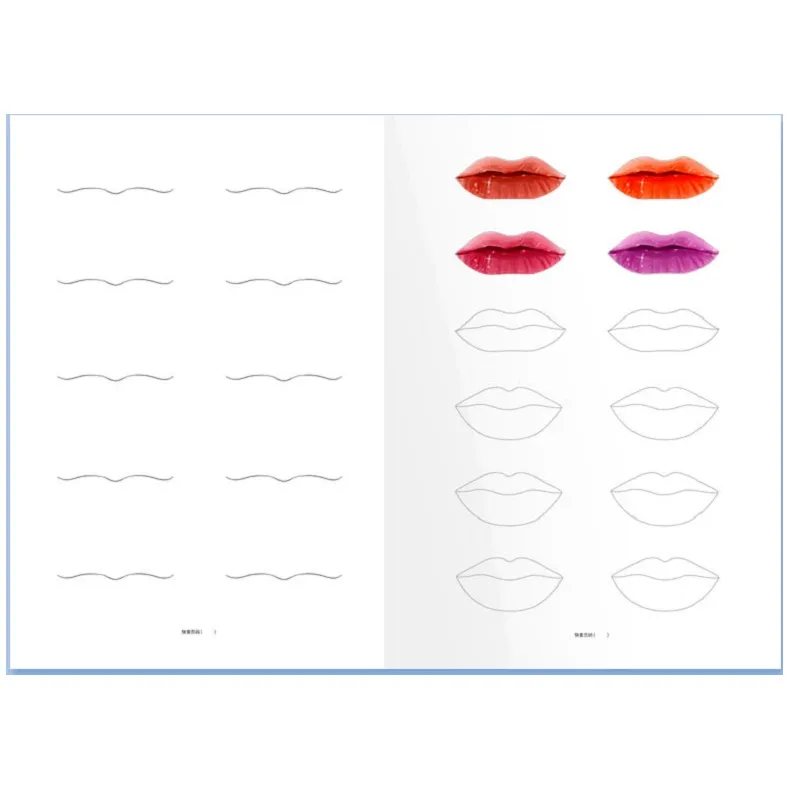 A4 Makeup Face Charts - 30 Sheets Professional Beauty Face Chart Paper for Eyebrow, Lip & Eye ...
