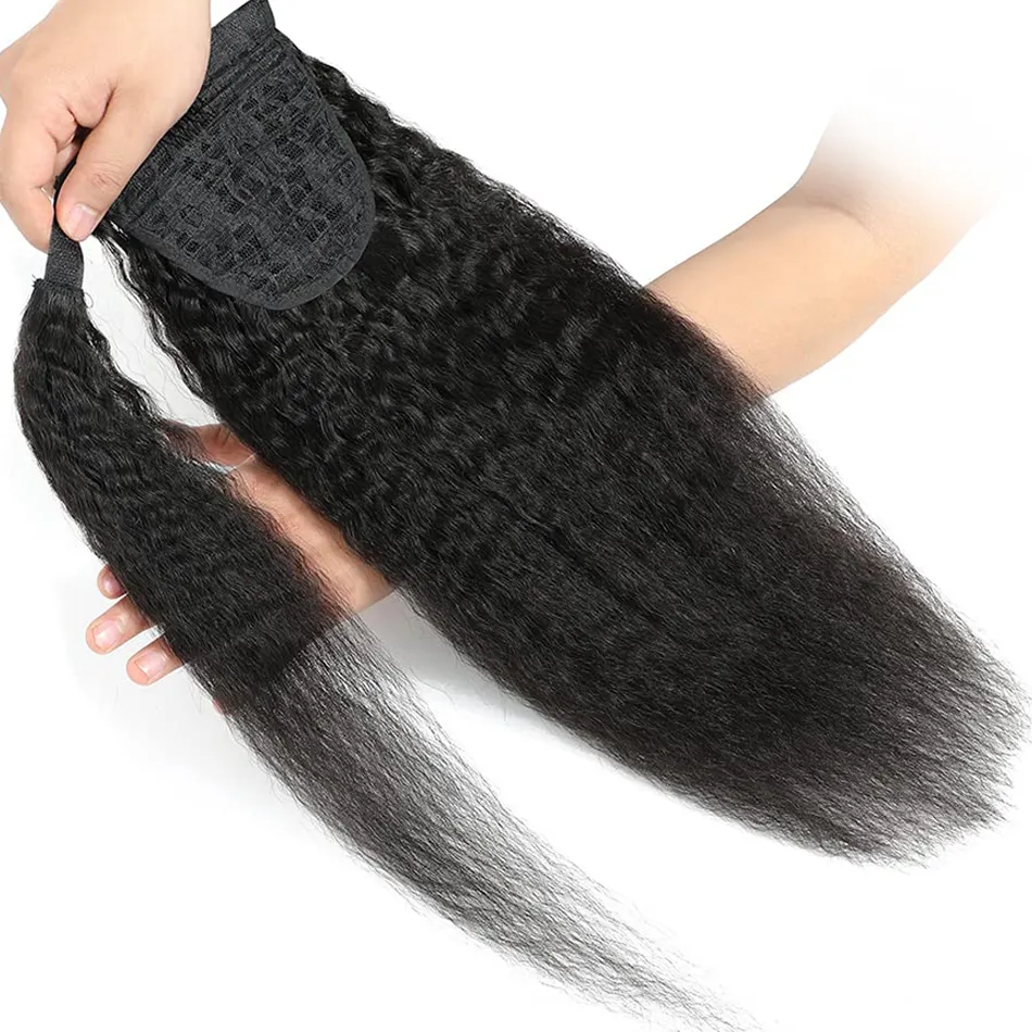 Ponytail Extensions: Human Hair Wrap Around Ponytail Extensions, Long ...