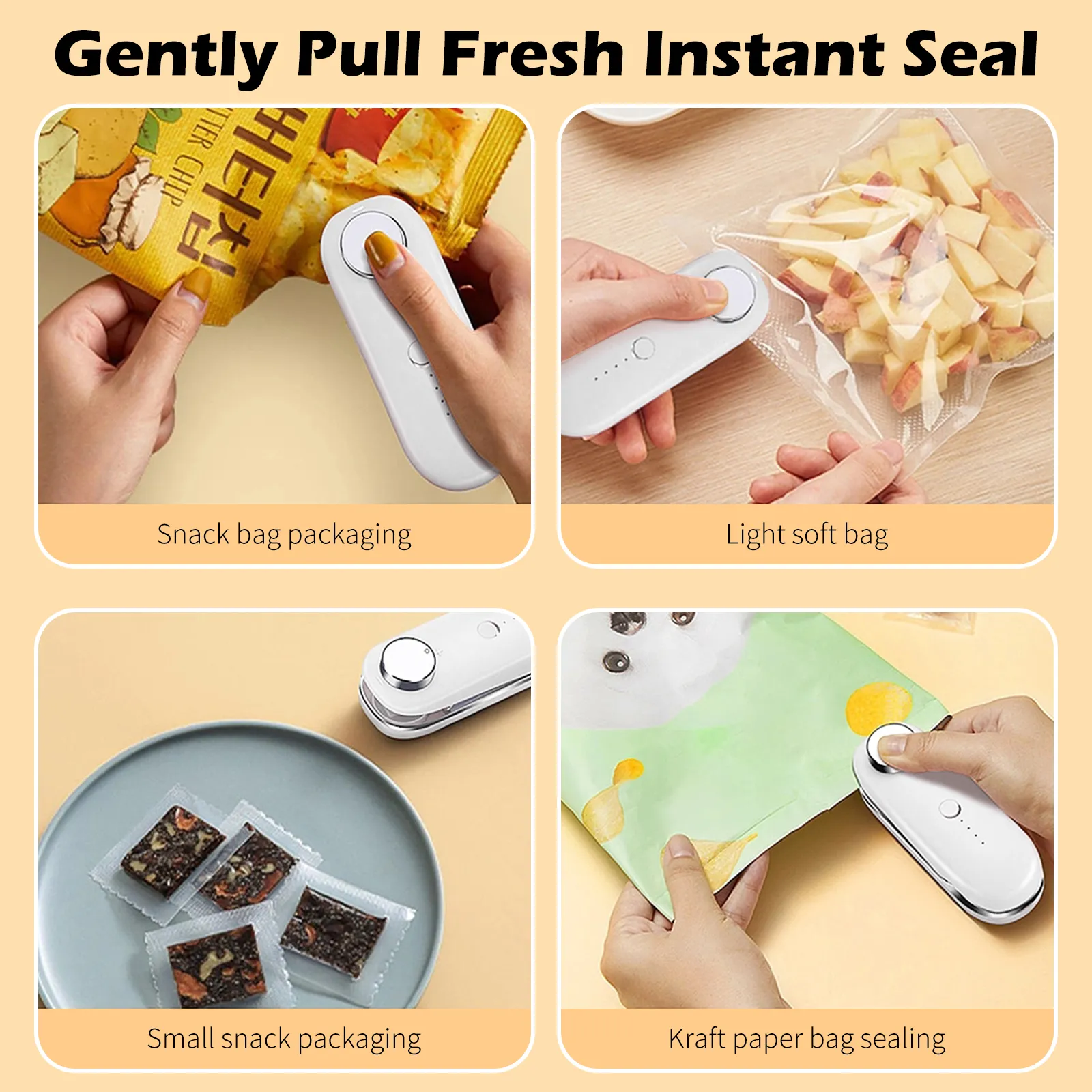 DHgate.com:2-in-1 Mini Bag Sealer with Cutter - USB DHgate.com:2-in-1 Mini Bag Sealer with Cutter - USB
