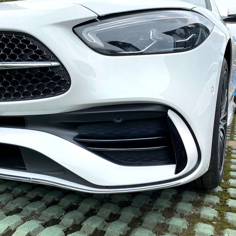 CN ABS Carbon Fiber Front Bumper Trim Strip Accessories For Mercedes ...