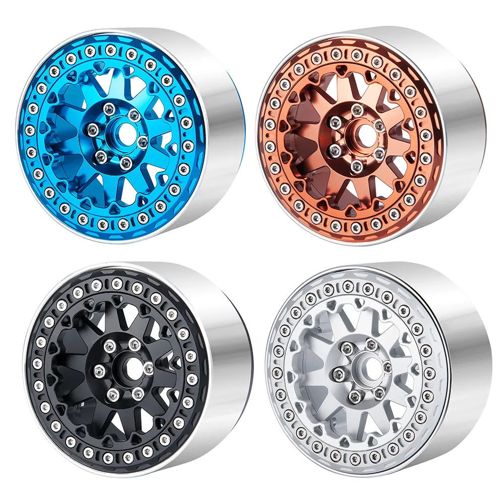 DHgate.com:AXSPEED 4PCS 2.2" Metal Beadlock Wheels Hubs for Axial ...