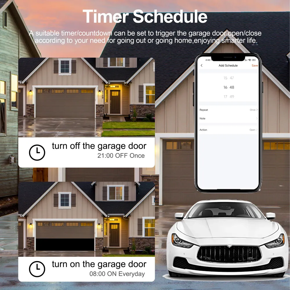 DHgate.com:Tuya Smart Video Doorbell WiFi Garage Door Opener Module ...