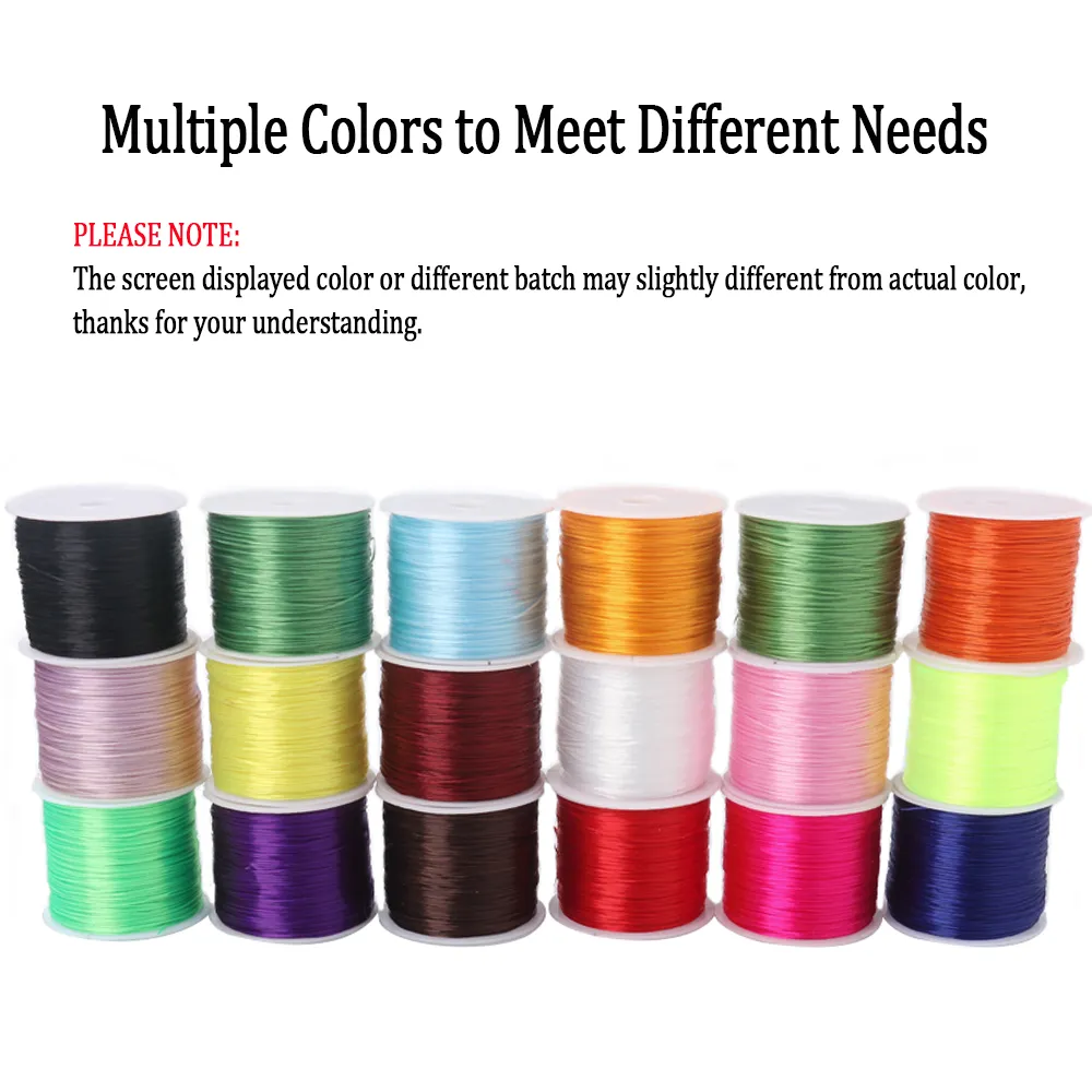 50M Fly Tying Thread Elastic Flex Worm Floss Line Stretch Silicone ...