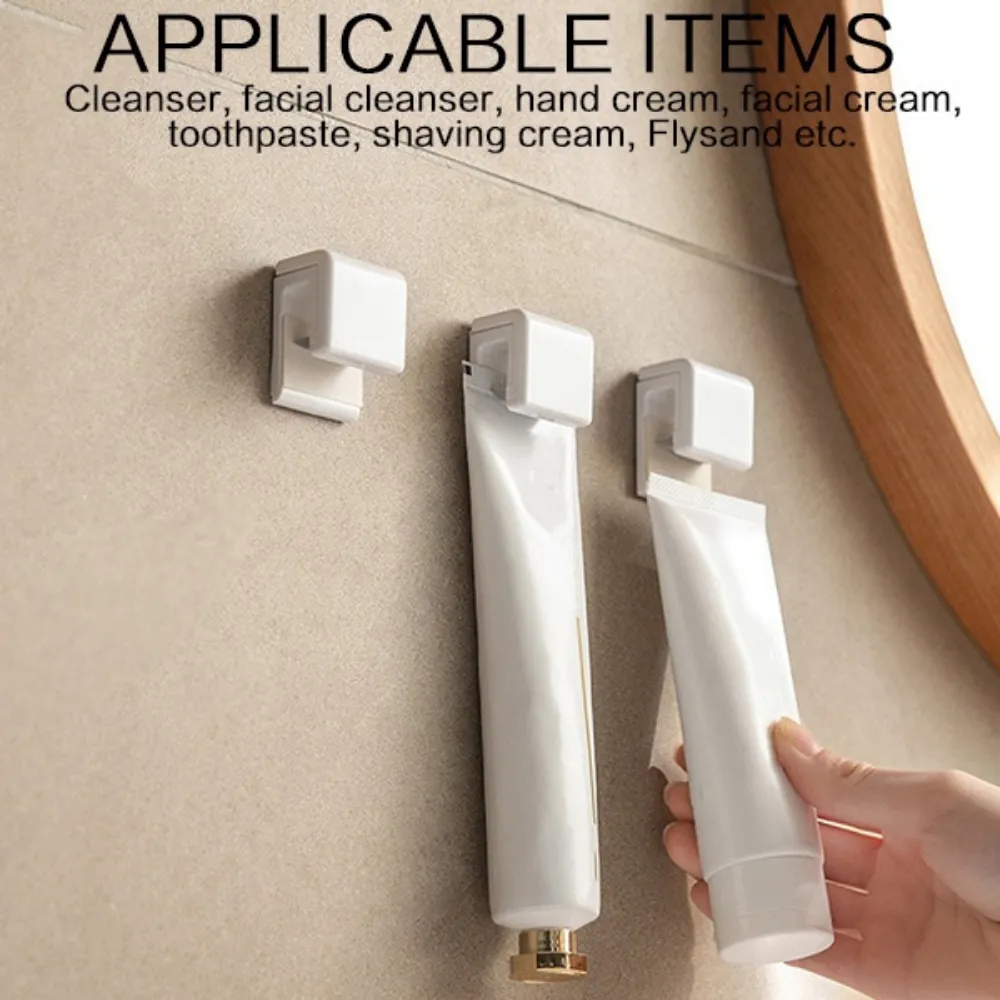 Self-Adhesive Toothpaste Tube Holder, Wall-Mounted Toothpaste Clip ...