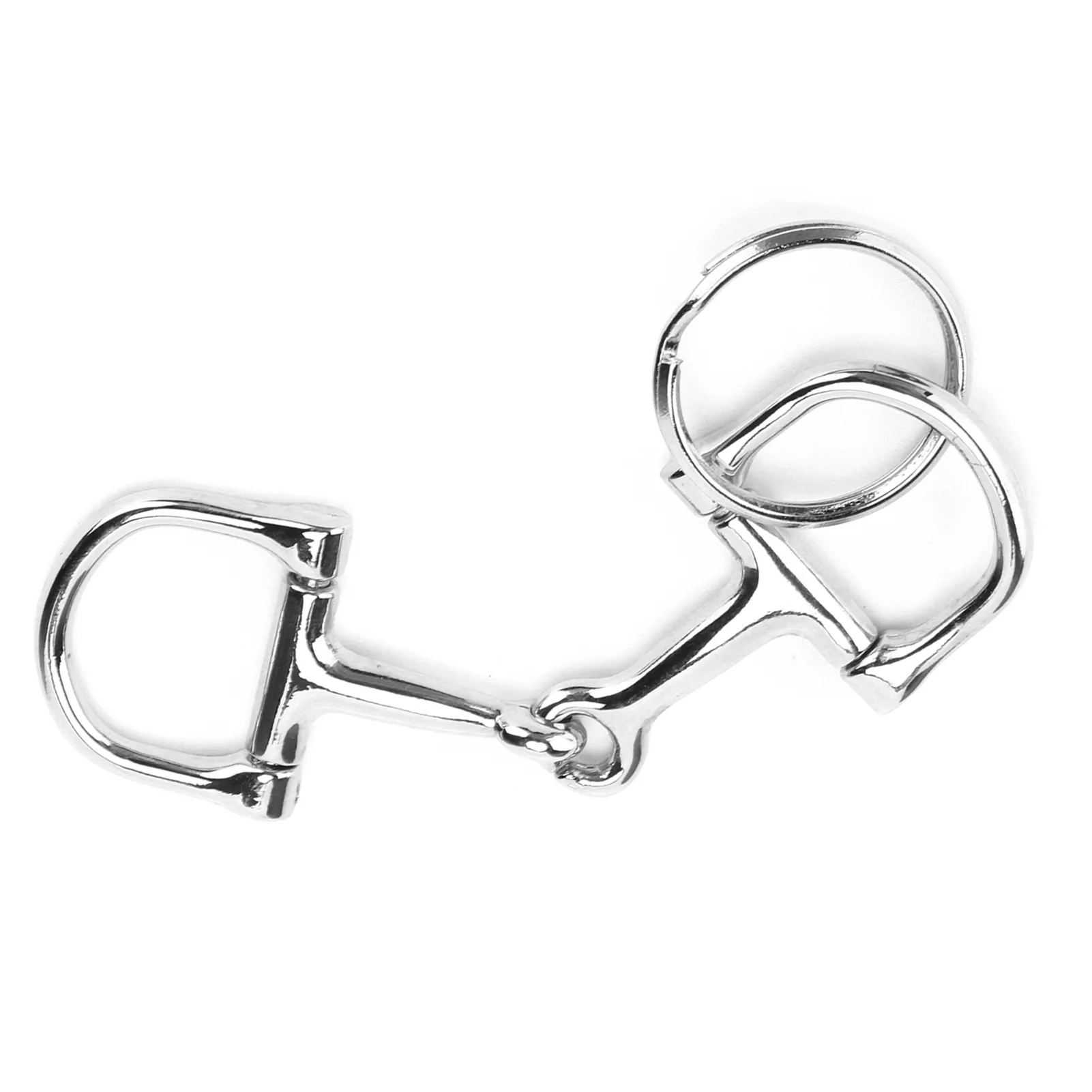 D-Shaped Equestrian Snaffle Bit Keychain, Horseshoe Shaped, Horse Bits ...