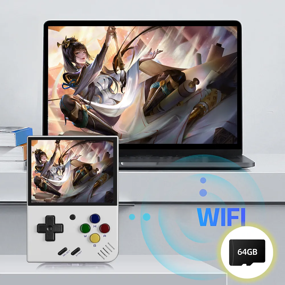 Miyoo Mini Plus V3 Classic Handheld Game Console with 64G/128G Micro ...