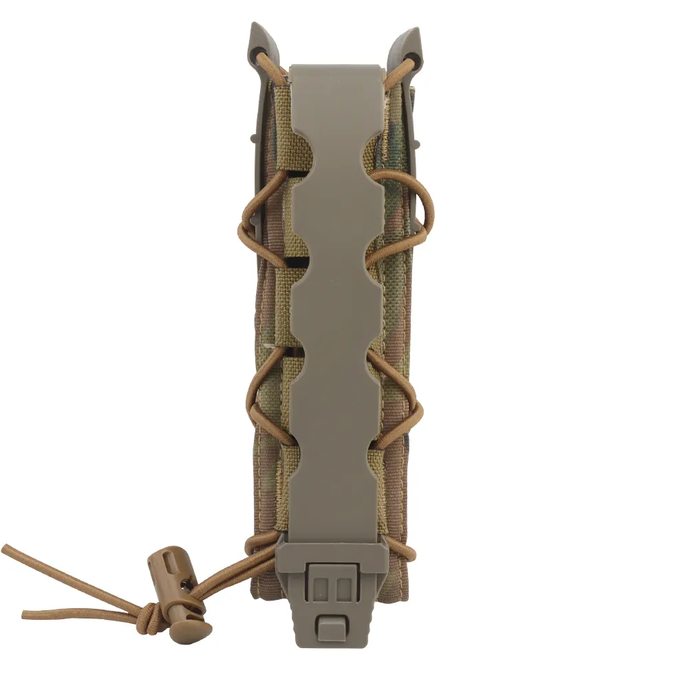 Tactical 9mm Extended Pistol Magazine Pouch: MOLLE Compatible Belt ...