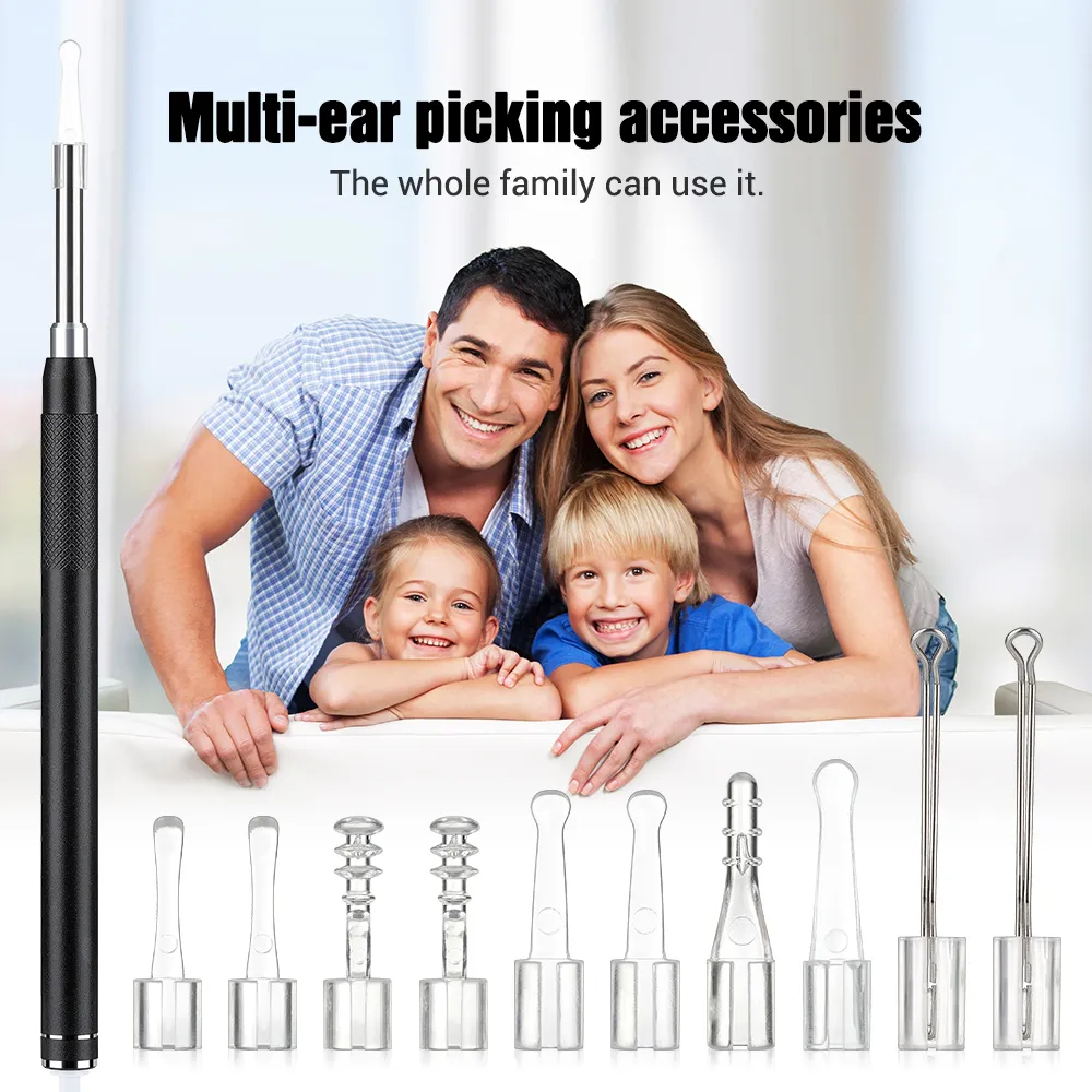 Ear Wax Removal Tool - 3.5mm Visual Ear Pick with LED Otoscope, Ear ...