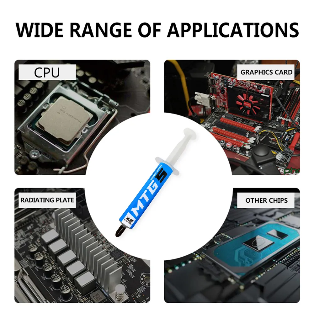 High-Performance Thermal Paste for PC CPU Cooler, 14.3W/mk Heatsink ...