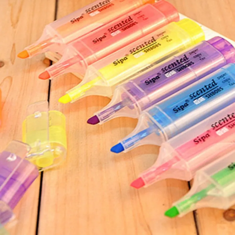 No-Bleed Gel Highlighters | Pastel Highlighter Set | Dry Highlighter ...