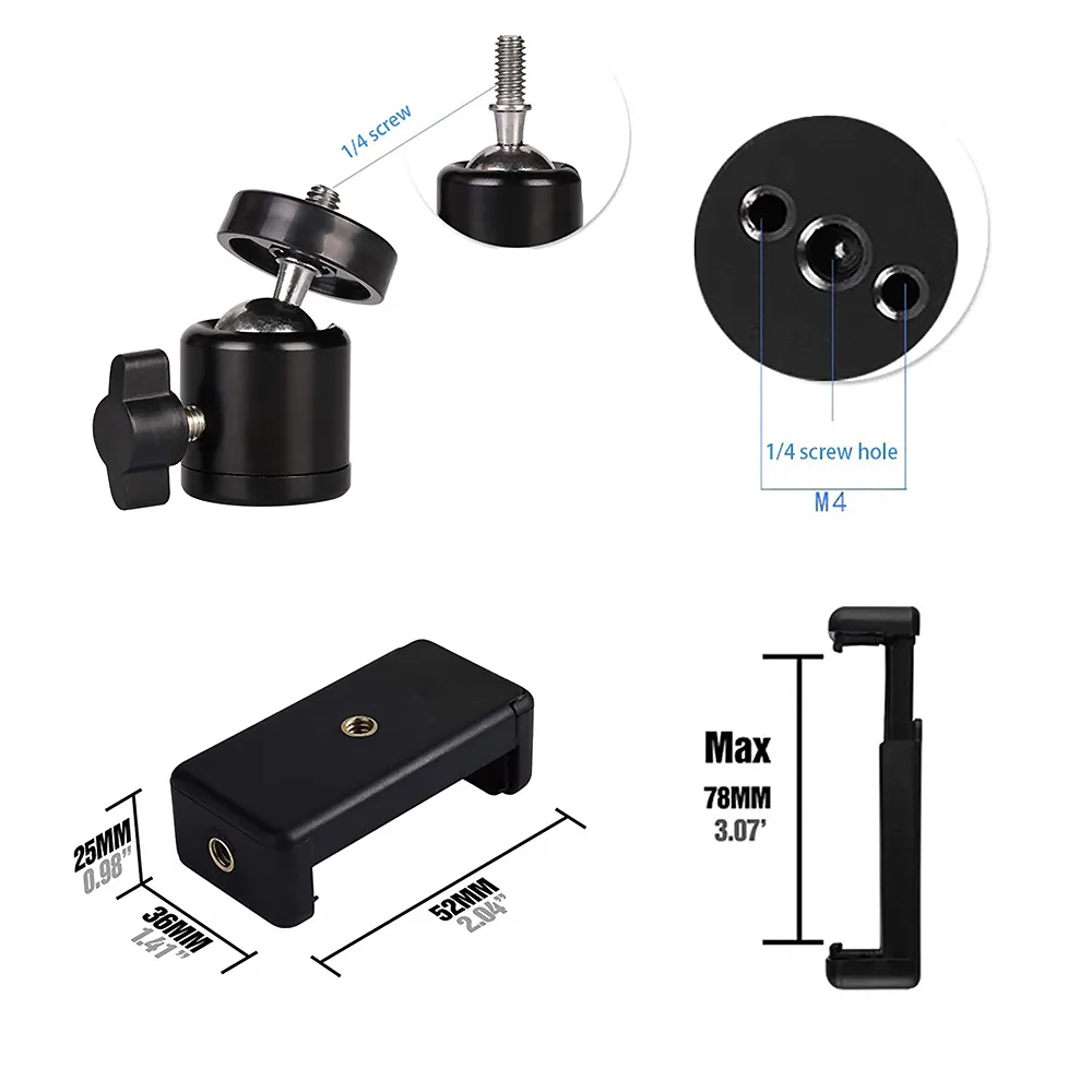 Versatile Phone Tripod Stand Holder with Mask Clip for Enhanced ...