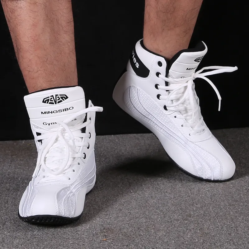 Mens Boxing Shoes Lightweight Wrestling Boots For Enhanced Performance ...