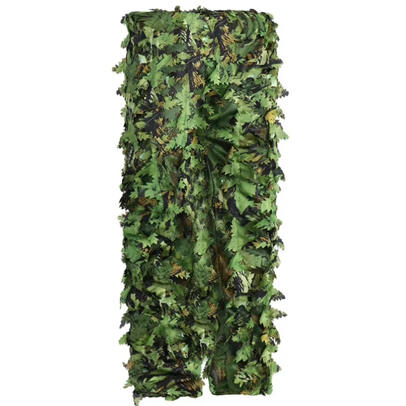 Sticky Flower Bionic Leaves Camouflage Hunting Ghillie Suit, Woodland ...