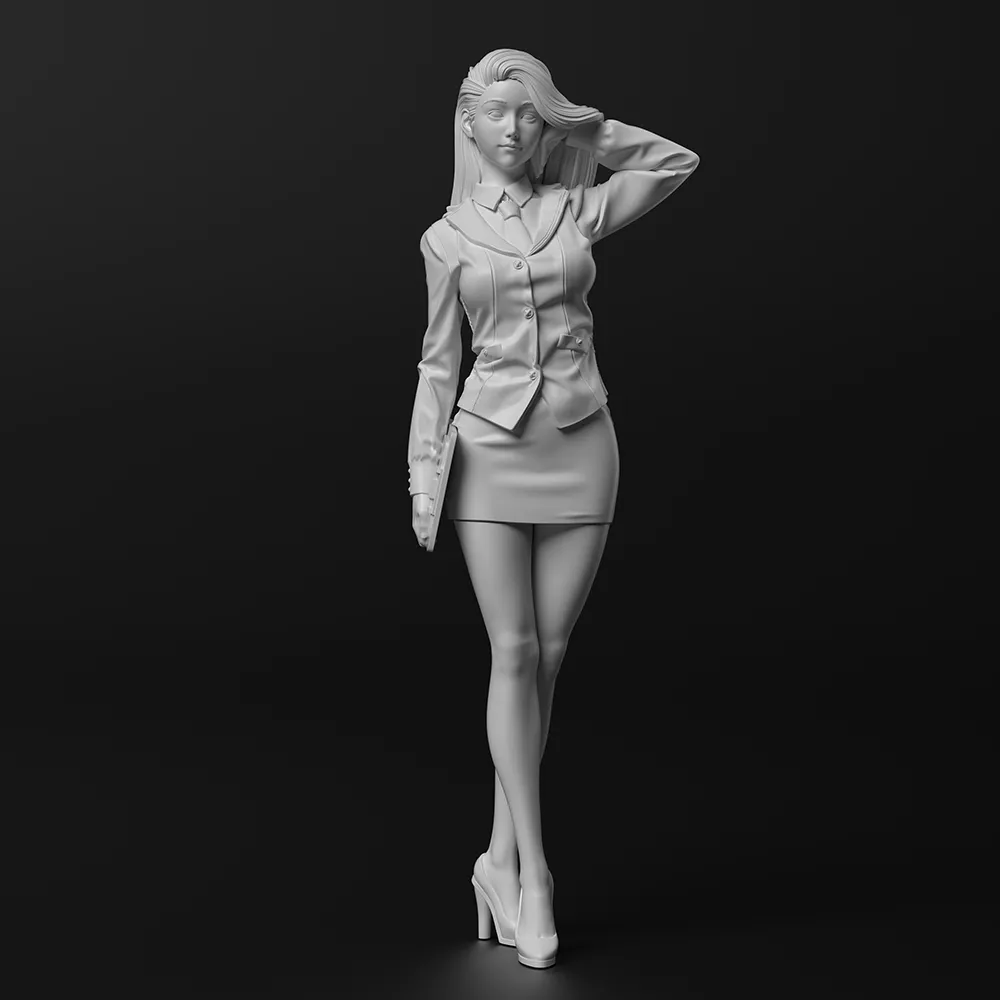 DHgate.com:1/35 Resin Miniature Sexy Office Lady Kit, Unpainted Figure ...
