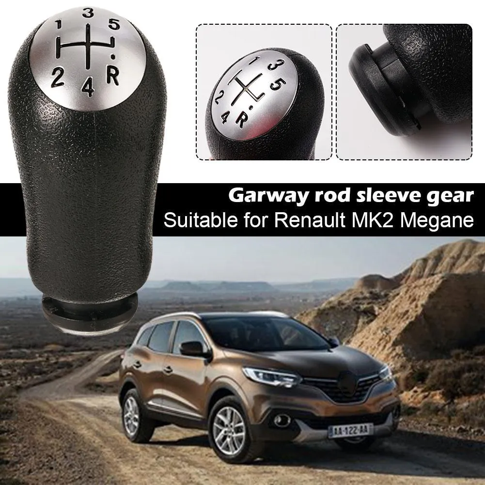 5 Speed Gear Shift Knob for Renault Modus Grand Modus 2004 2024 Leather Handbrake Shifter Replacement