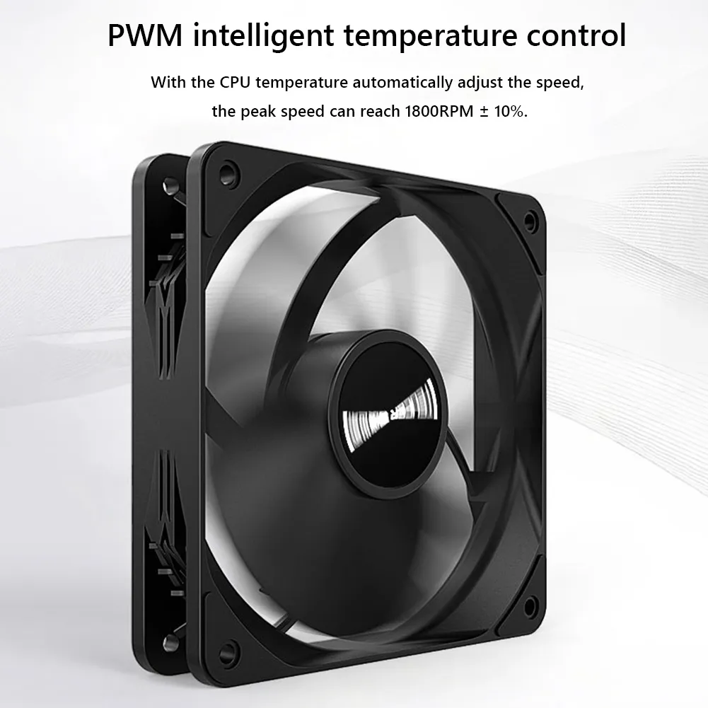 6-Pack TEUCER CPU Cooler Fans, 120mm PWM Cooling Fan with Hydraulic ...