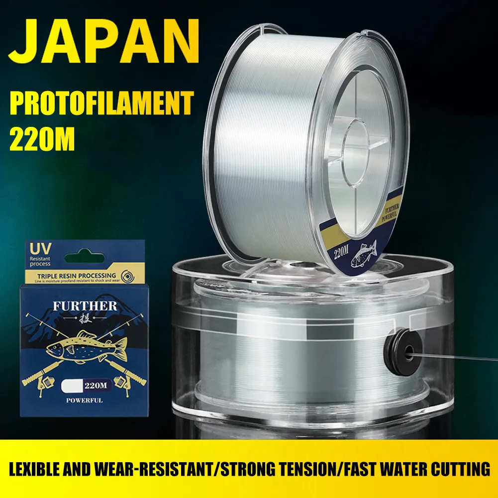 Super Strong Clear Monofilament Fishing Line - Long Casting, High ...