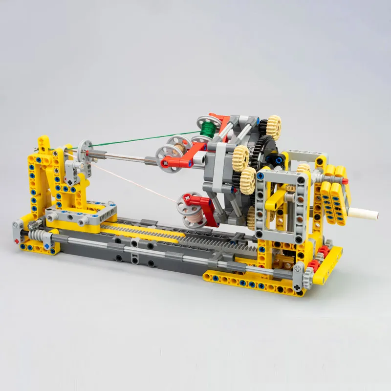 DIY Self-Locking rope braiding machine Kit - MOC Manual Buiding Blocks ...