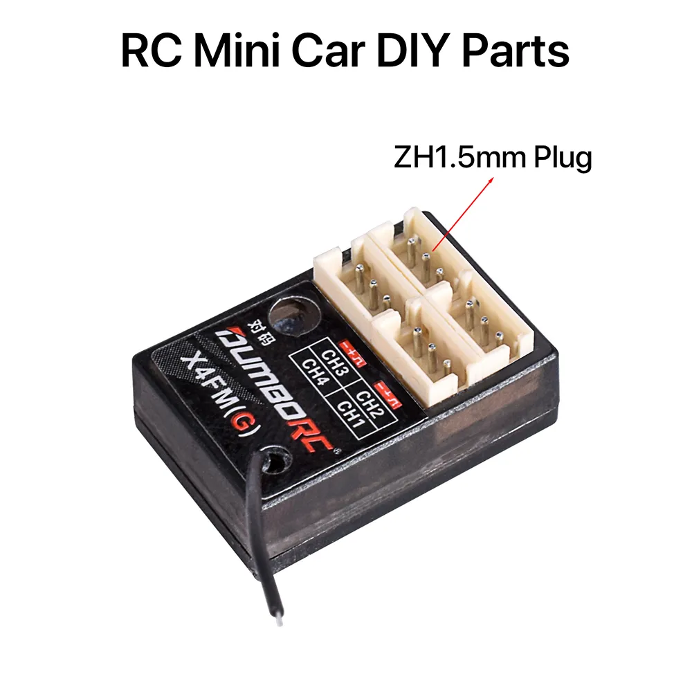DumboRC Receiver X4FM / X4FMG Gyro 4CH PWM Mini Receiver for DumboRC X6 ...