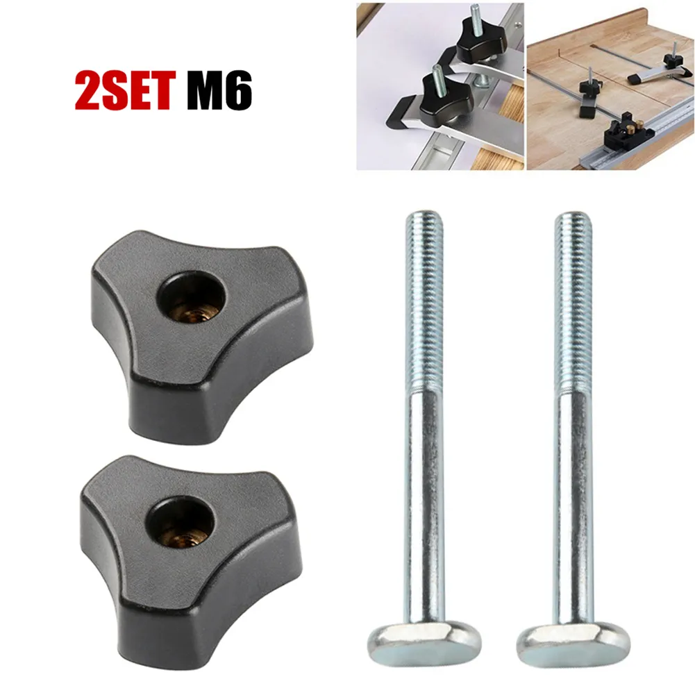 M6 T Track Bolts With Screw Nut Of T Slot Clamps For Woodworking Jigs ...