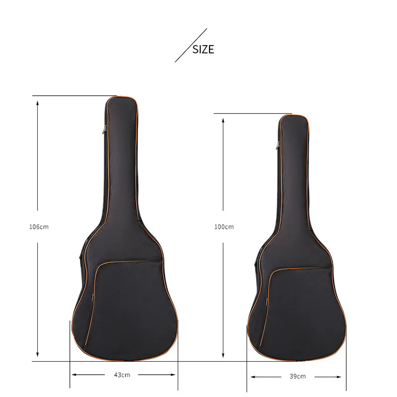 DHgate.com:Waterproof Oxford Fabric Guitar Backpack with Padded Double ...