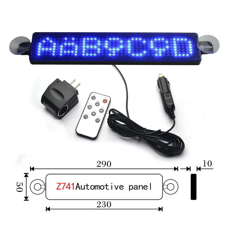 DHgate.com:2024 Model LED Car Sign, Programmable Moving Text Scrolling ...