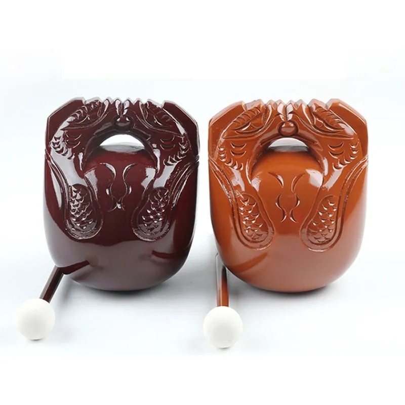 Zen Buddhist Monk Wooden Fish Mokugyo 3.5 Inch Temple Block Drum For ...