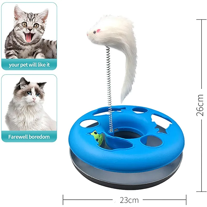 DHgate.com:Cat Roller Tracks - Interactive Kitten Toys with Teaser Mice ...