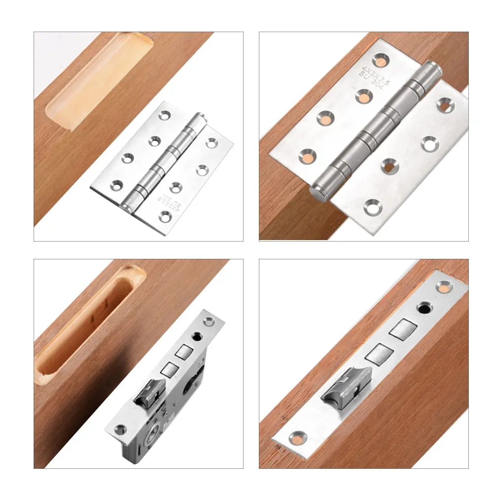 Premium Door Hinge Mortise Jig - Woodworking Hole Opener & Slotting ...