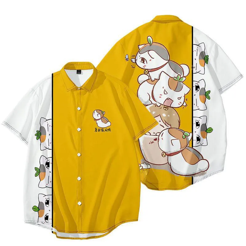 Nyanko Sensei Natsume Yuujinchou 3D Printed T-Shirt, Anime Kawaii Cute ...