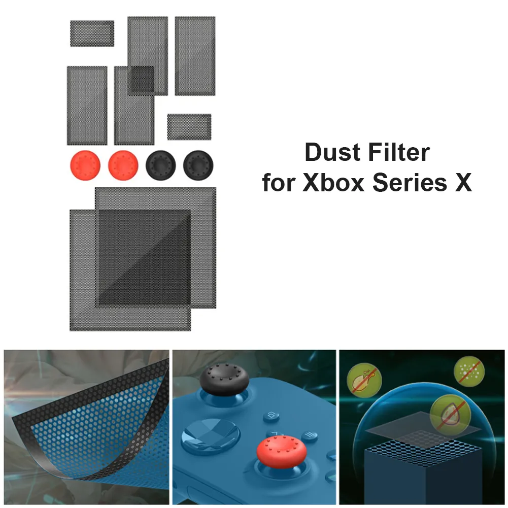 Xbox Series X Dust Cover Premium Anti-Dust Net Rack Protective Filter ...
