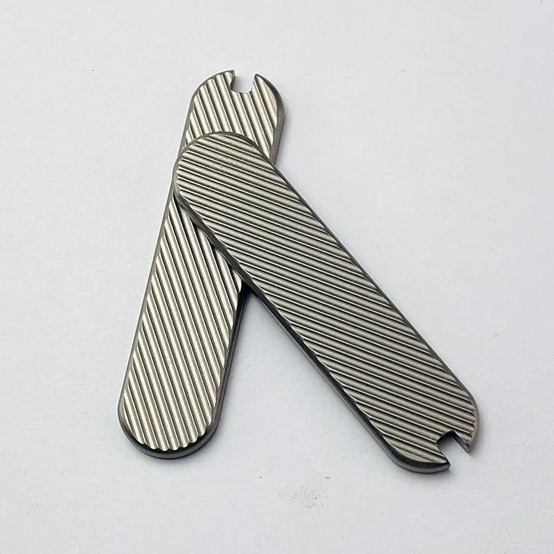 DHgate.com:1 Pair Titanium Alloy Folding Knife Handle Scales Grip Patch ...