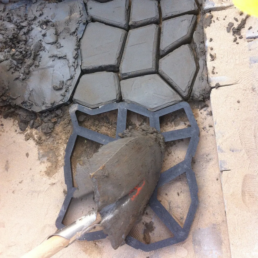 9-Grid Concrete Mold for DIY Paving Stones: Create Beautiful & Durable ...