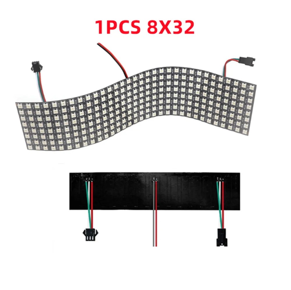 DHgate.com:WS2812B Flexible LED Matrix Panel: 8x8, 8x32 & 16x16 Pixel RGB 5050 SMD Modules for ...