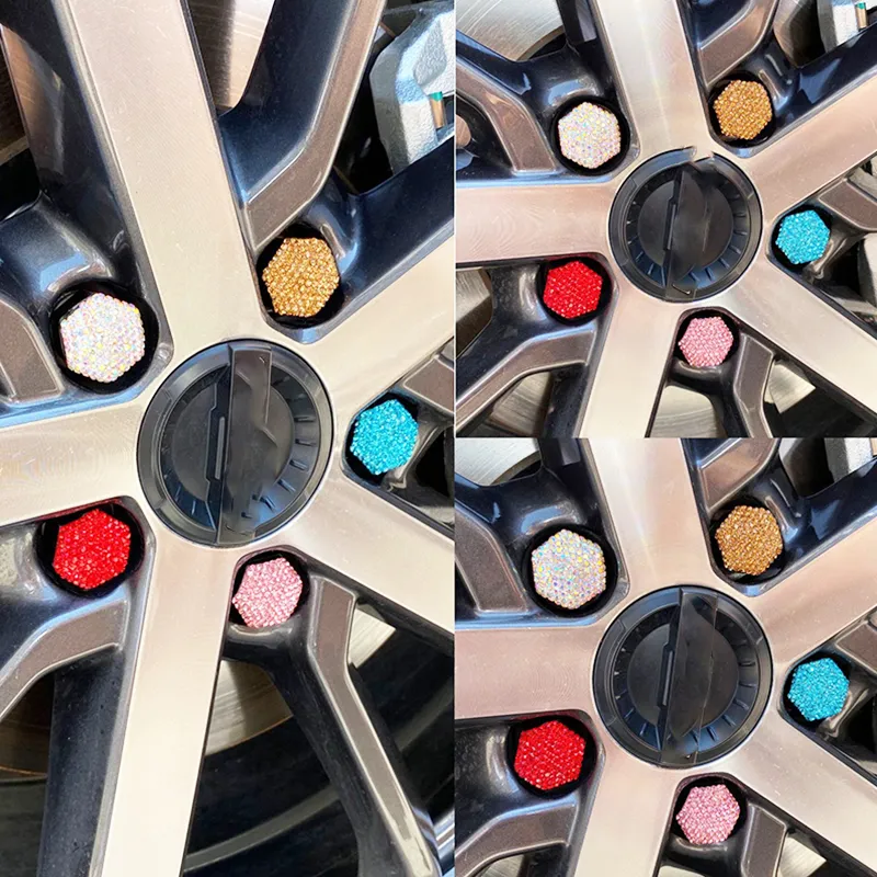 DHgate.com:20Pcs Rhinestone Wheel Center Nut Caps for Car Tires ...