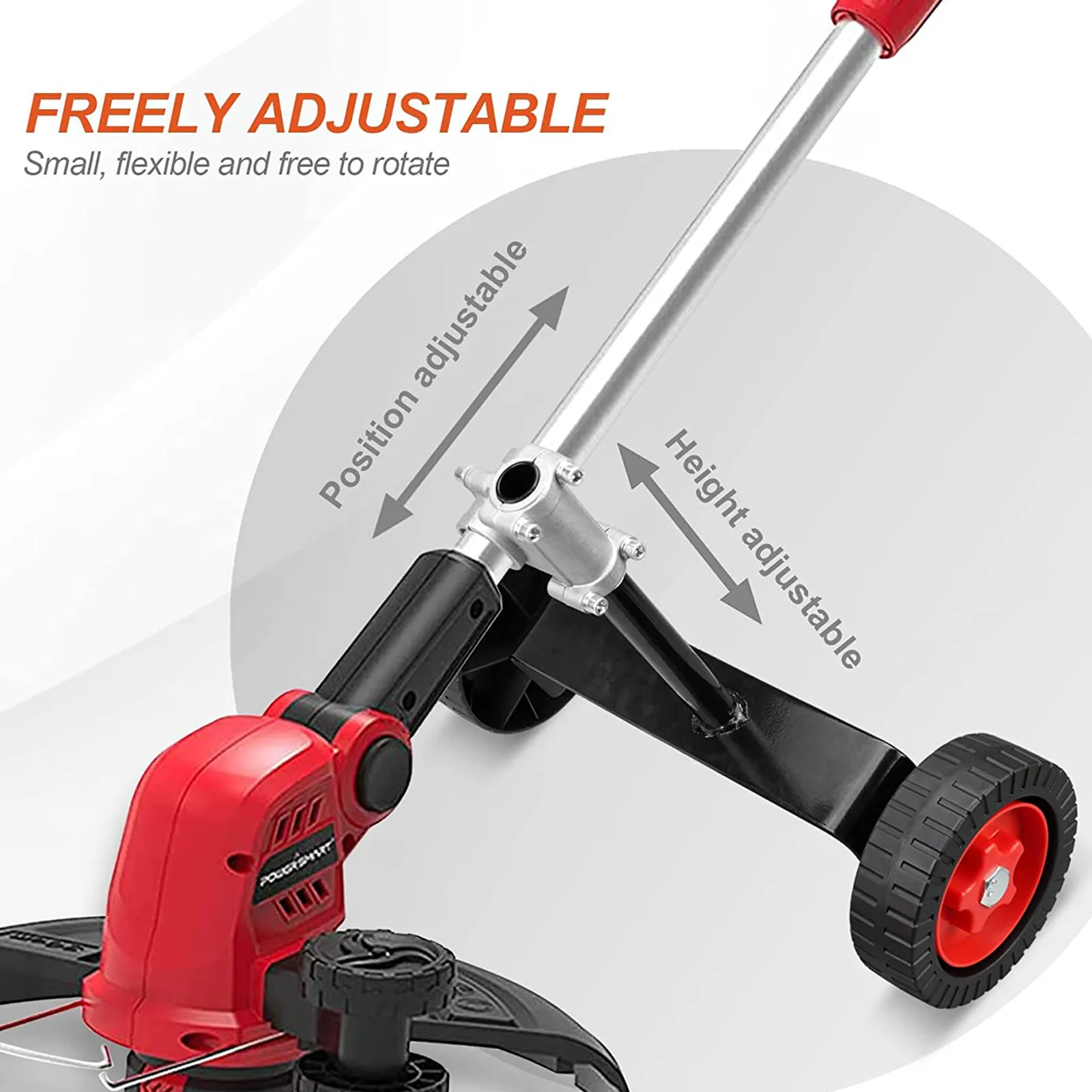 Weed Wacker Wheel Attachment | Adjustable Support Carriage For Weeders ...