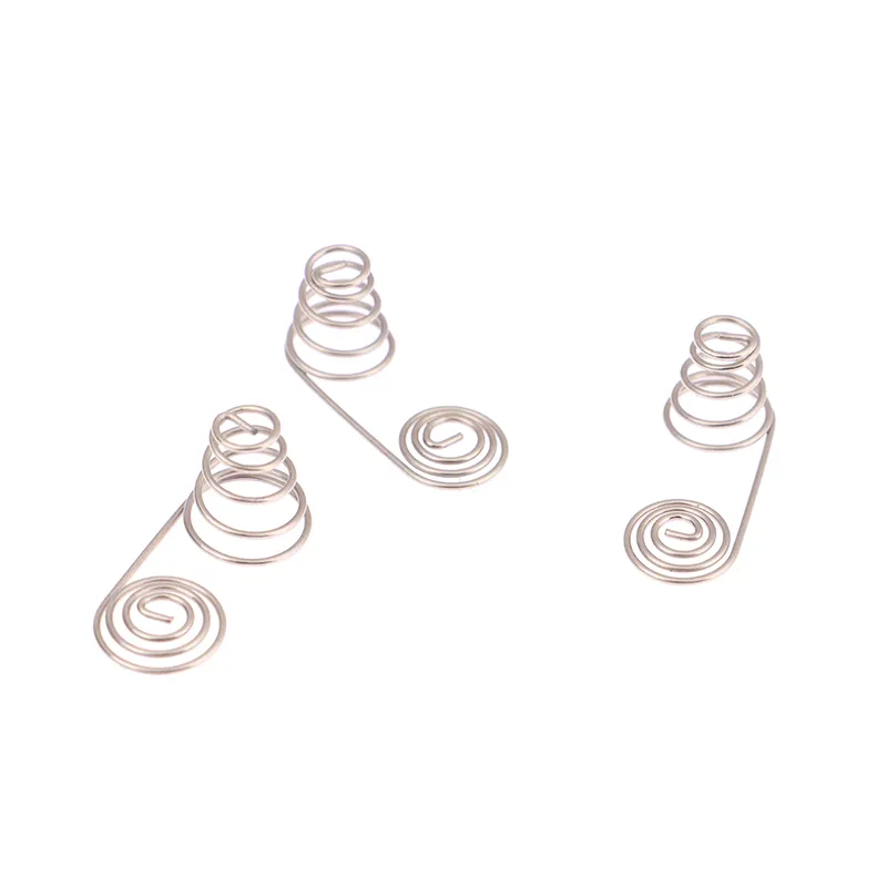 AA Battery Contact Spring Set - Positive & Negative Nickel-Plated Steel ...