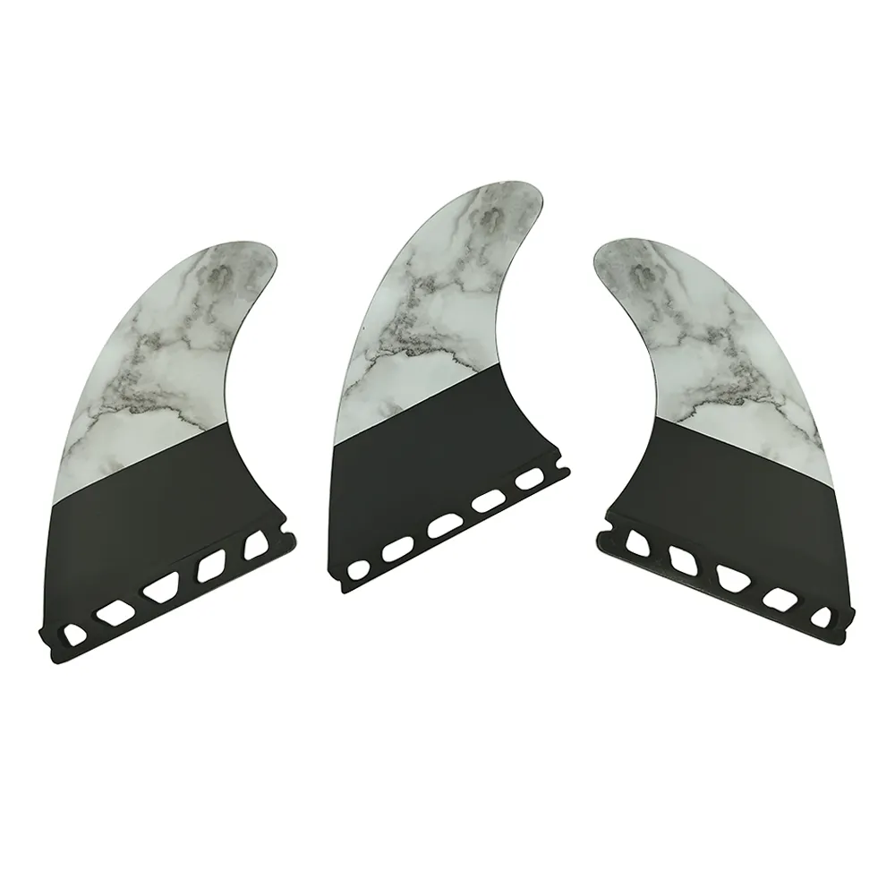 Tri Fins M/L 3 Base Surfboard Fins Double Tab Fins/Double Tabs 2 Fin ...