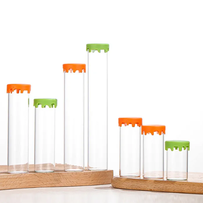 Glass Storage Jars For Herbs & Tobacco Airtight Sealed Container ...