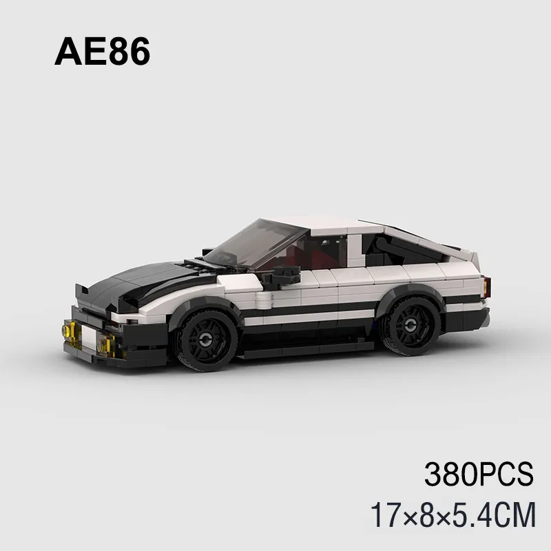 AE86 GT Apex MOC GT86 Sienna Sports Car Model Car Building Blocks City ...